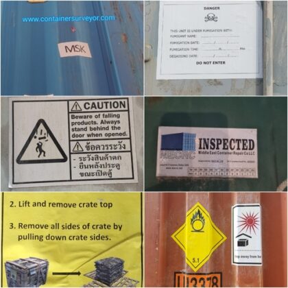Shipping Container Markings | Decals | Labels | Stickers