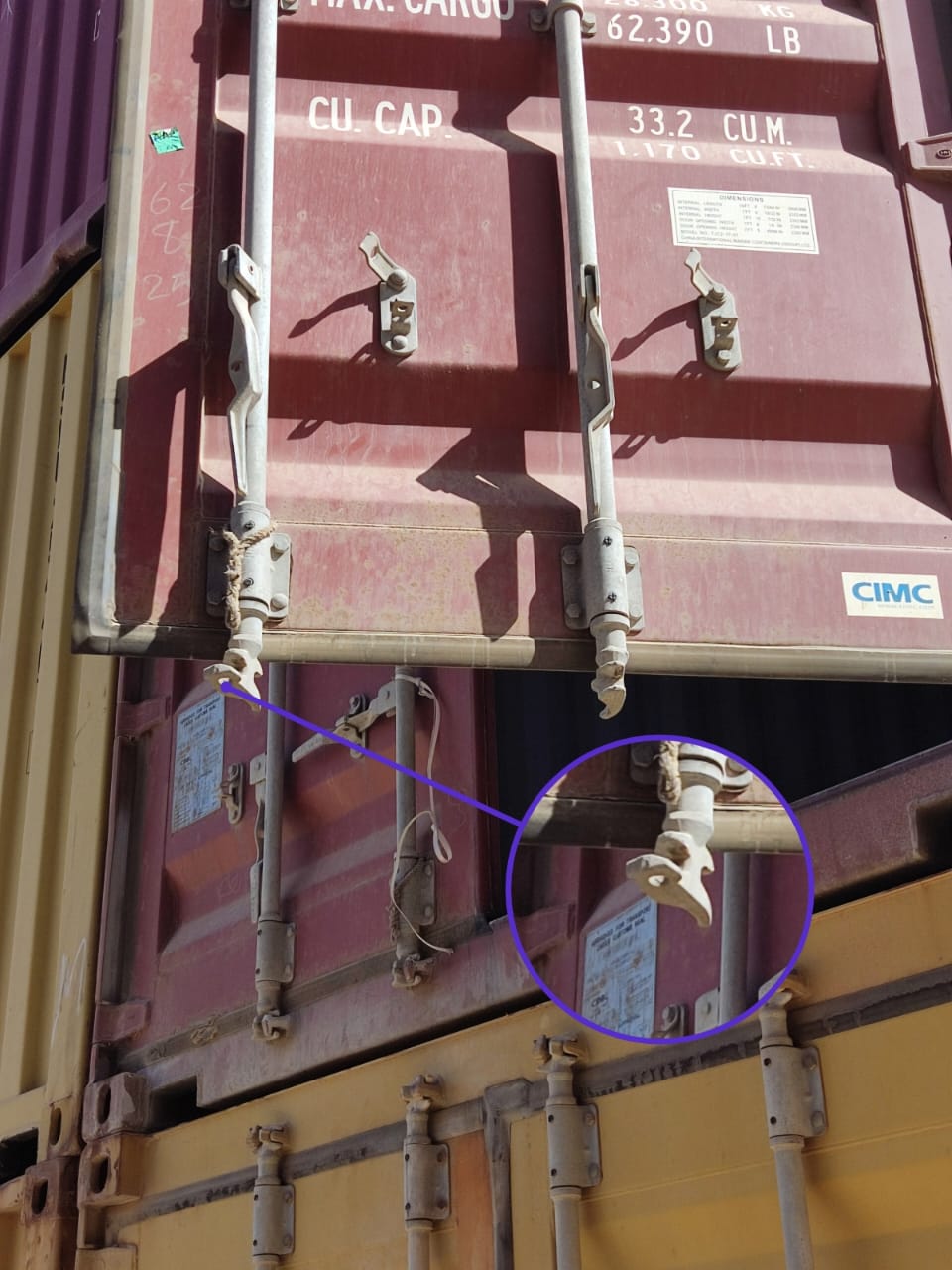 Locking Bar Cam & Locking Bar Security Cam in Containers